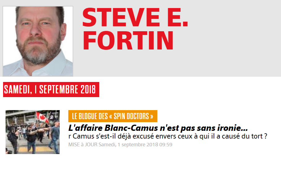 Réplique à Steve E. Fortin – xaviercamus.com
